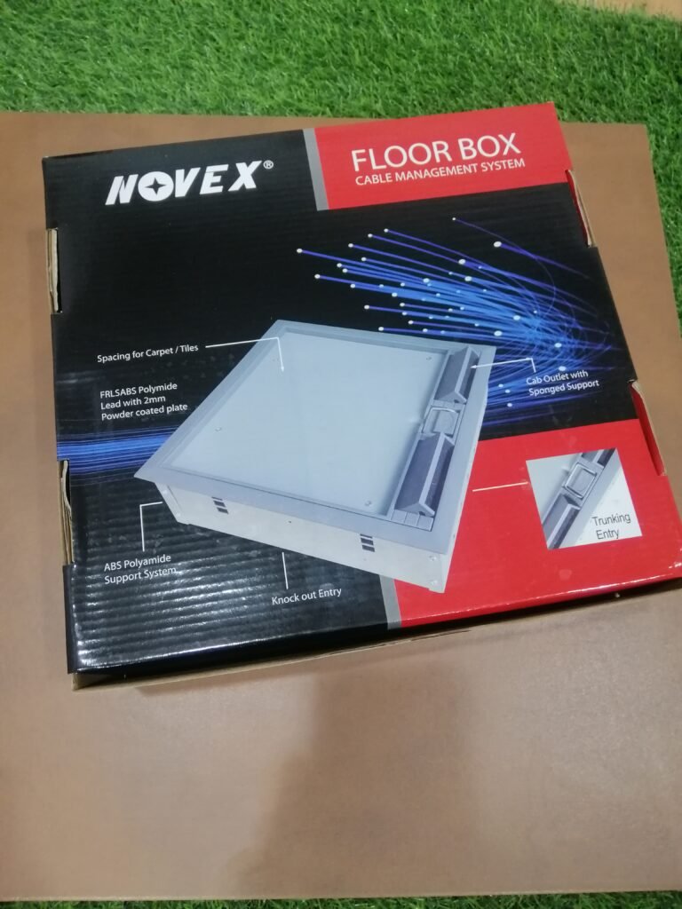 Novex Electrical Floor Box with Electrical Sockets and Data Ports ...