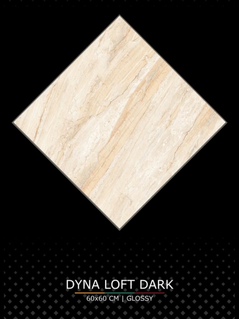 Dyna Loft Marble look Porcelain Floor Tile (60x60 cm, Glossy Finish)